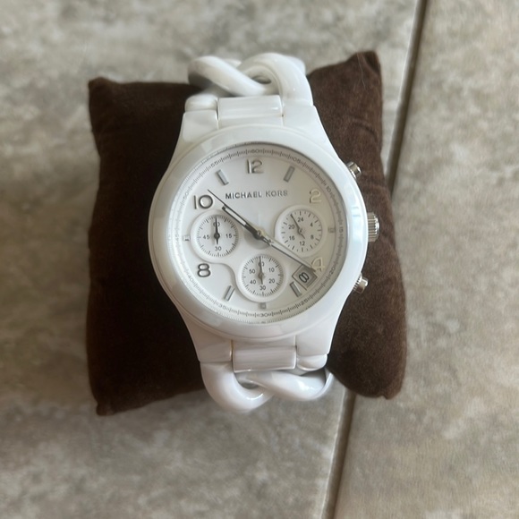 Michael Kors | Accessories | Michael Kors Ceramic White Watch | Poshmark